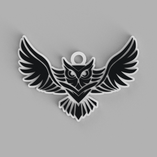 owl wings spread logo