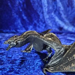 3D printer Syrax dragon fan art - pre supported - FREE model • made ...