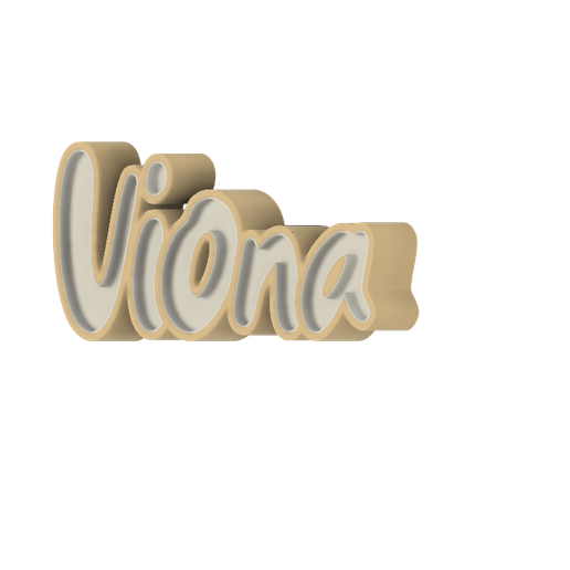OBJ file bright name viona 🔆 ・3D print design to download・Cults