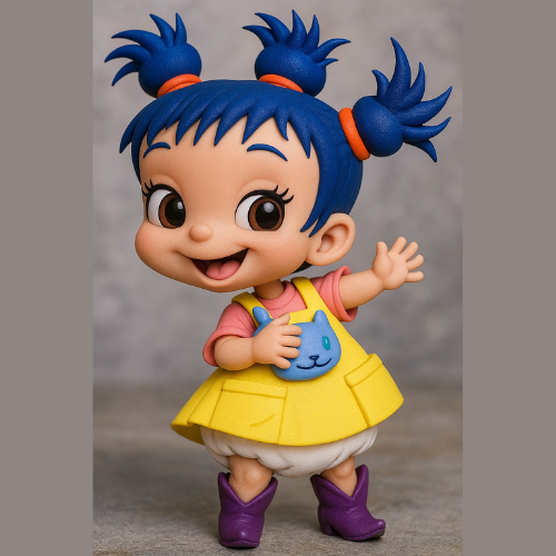 👾 Kimi Finster, Rugrats, figura estilo chibi,・ STL File for 3D printing ...