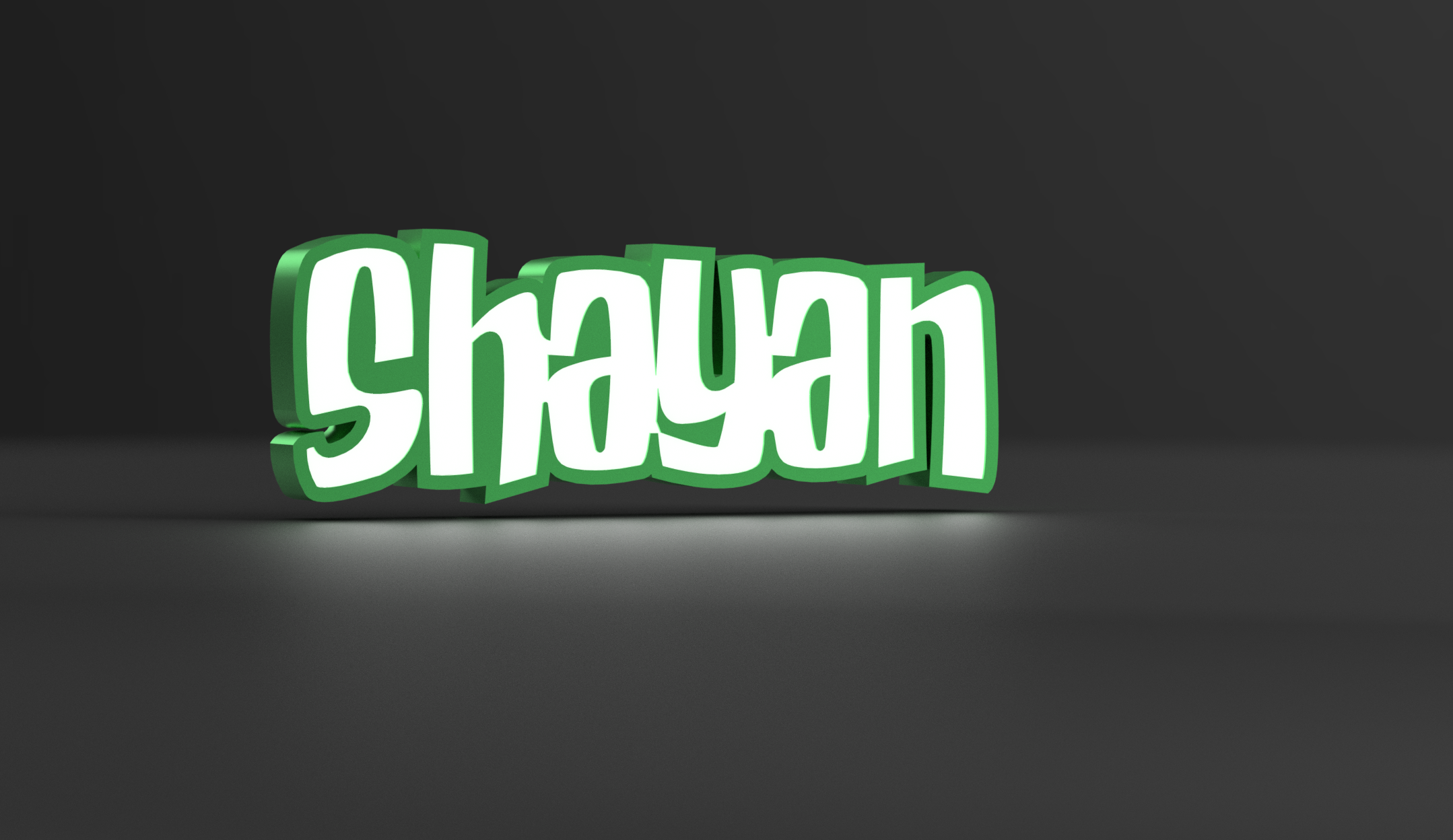 Download STL file Luminous Name Shayan • Design to 3D print ・ Cults