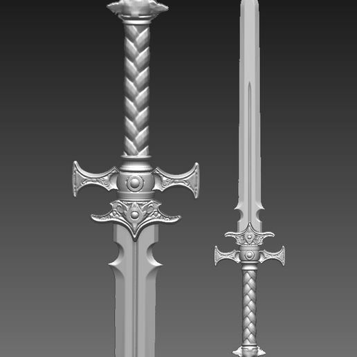 🗡️ Bastard Sword call of duty zombies bo6・ OBJ File for 3D printing・Cults