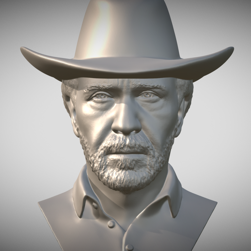 👤 Chuck Norris bust for 3D printing・ STL File for 3D printing・Cults