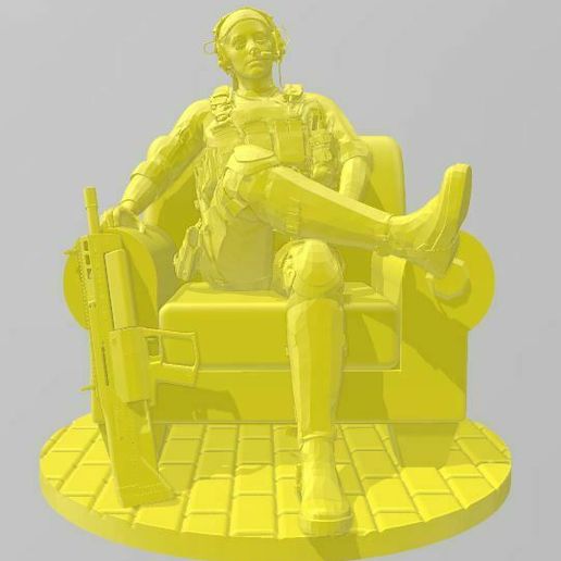 STL file Valeria BLACK CELL - COD - MW2 🤙 ・Model to download and 3D ...