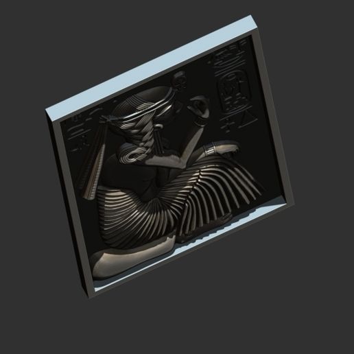 🧒 Egyptian Ramses Ramesses II child steel relief 3d printable model stl ...