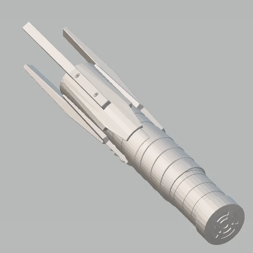 ⭐ Starkiller's first Collapsible Lightsaber (Removable Blade)・ STL File ...