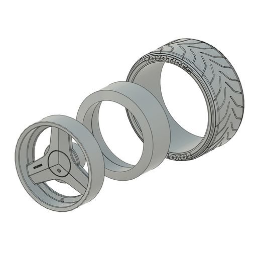 🛞 Brabus Monoblock II Style - Scale Model Wheel set - 17-18" - Rim and ...