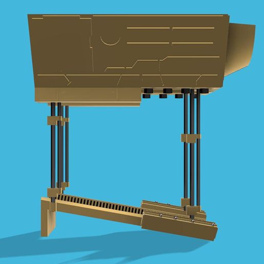 ⭐ STAR WARS Falcon ramp・ STL File for ・Cults