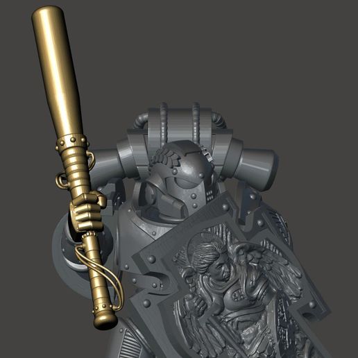 🛰 Space Marine Power Bat - Imperial Bonkinator・Free STL File for ・Cults