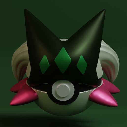 🐉 Pokemon Sprigatito Floragato Meowscarada Pokeball・ STL File for 3D ...