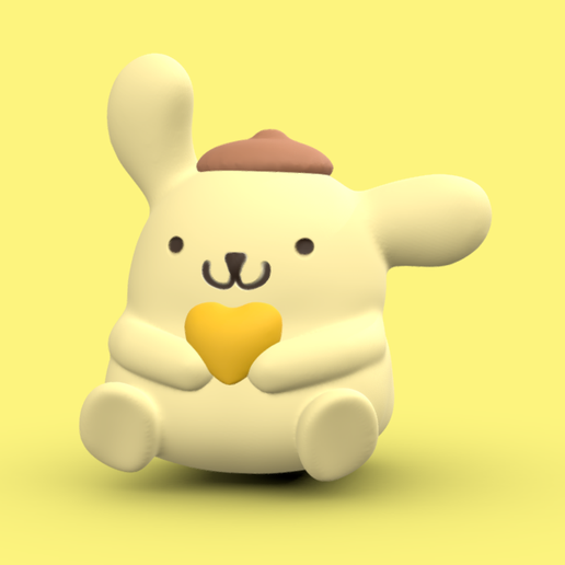 🐇 Pom pom purin Figure 3D printable・ STL File for 3D printing・Cults