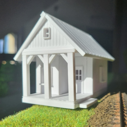 🤏 Small Cottage House H0 1:87 – 3D Printable Miniature Building ...