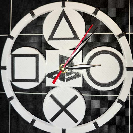 🎮 Playstation clock・Free STL File for 3D printing・Cults