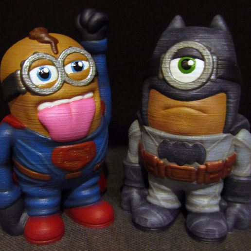 🦸‍♂️ Superminion v Batminion (Easy print no support)・Archivo STL para ...