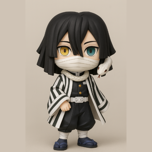 👾 Obanai Iguro, Demon Slayer, figura estilo chibi,・ STL File for 3D ...