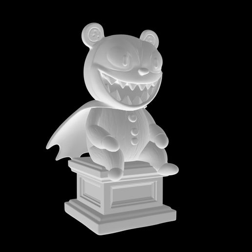 👻 Haunted Mansion Holiday Scary Teddy Bust・ STL File for 3D printing・Cults
