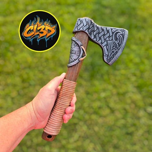 🪓 Viking Axe Cosplay / Prop・ STL File for 3D printing・Cults