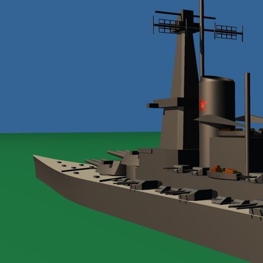 🚢 Soviet Battleship Stalin・Free 3D File for ・Cults