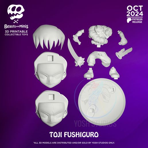 🖨️ Toji Mini Statue 3D Printer STL・ STL File for 3D printing・Cults