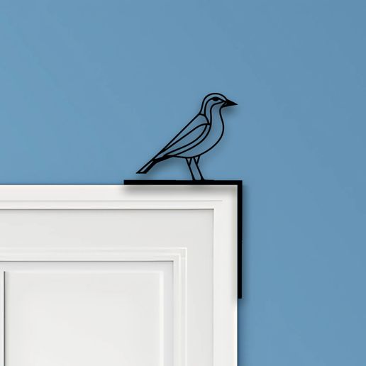 STL file Bird Door Corner Decor 🐦 (OBJ)・Model to download and 3D print ...