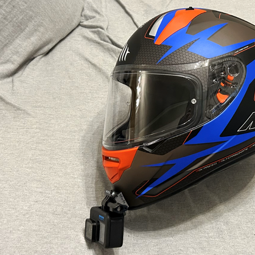 📷 Chin Camera Mount For MT STINGER Helmet・ GCODE File for 3D printing・Cults