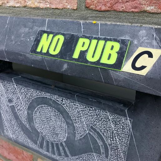 📫 No Pub Sign / Pas de Pub・Fichier 3D Gratuit pour ・Cults