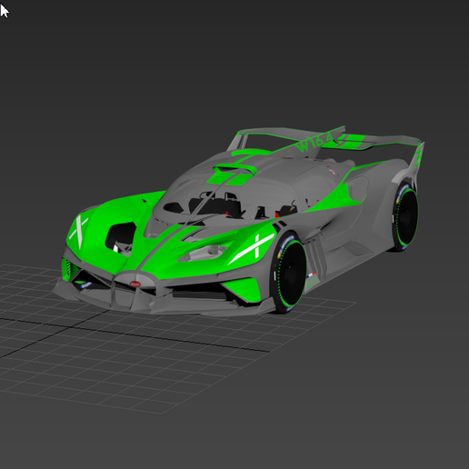 3d bugatti racing