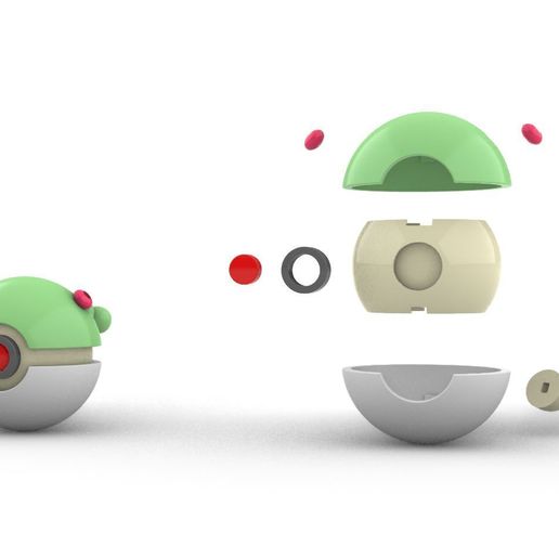 🐉 Pokeball 286 Breloom・ STL File for 3D printing・Cults