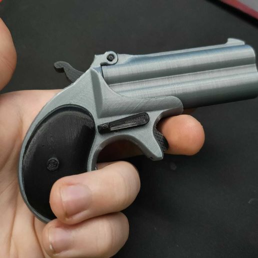 3D printing Remington Derringer Model 95 Cap Gun BB 6mm Fully ...