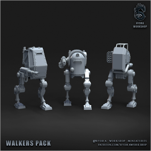 🤖 Walkers pack・ 3D File for 3D printing・Cults