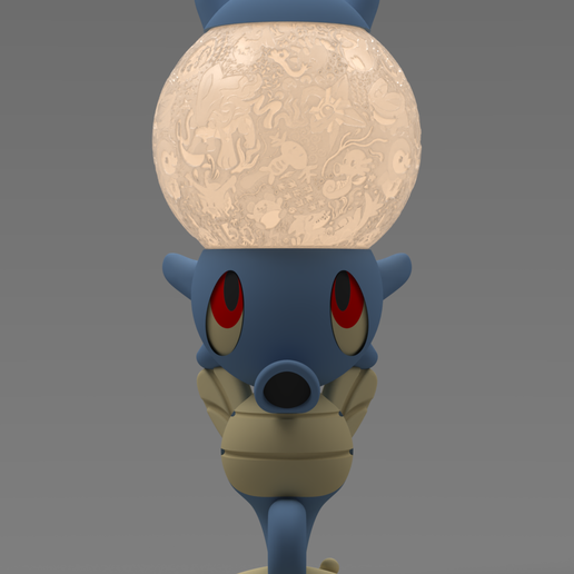 🐉 Seeper Pokemon lamp Lithophane MMU・ STL File for 3D printing・Cults