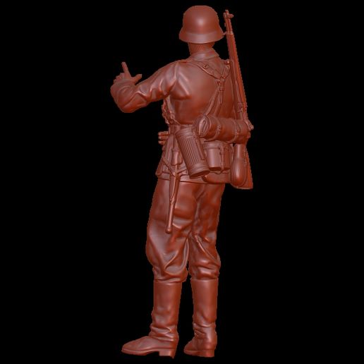 Télécharger fichier STL SOLDAT ALLEMAND POINTANT DU DOIGT • Objet imprimable en 3D ・ Cults