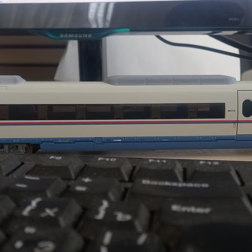 🚂 Velaro Rus (Sapsan) Roof Equipment (Vent Hoods) in H0 Scale (1/87) adopted for Piko Model・Free ...