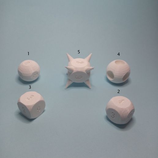Free STL file set of different playing dice 🎲 ・3D printable model to ...