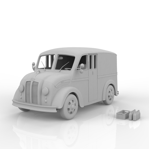 🥛 divco 206 Milk Truck 1953・ 3D File for 3D printing・Cults
