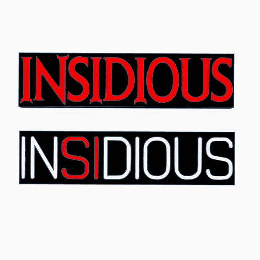 👾 2x INSIDIOUS Logo Display by MANIACMANCAVE3D・Archivo STL para ...