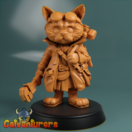 STL file Tinkerer Cat 🐱 ・3D printer design to download・Cults