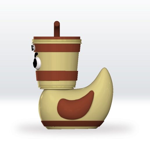 🤌 Sprunki Italian Brainrot 3D Model Cappuccino Duck STL file 3D Model ...