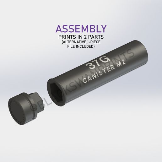🐚 WW2 United States 37mm M2 Canister Shot Shell・ 3D File for 3D ...