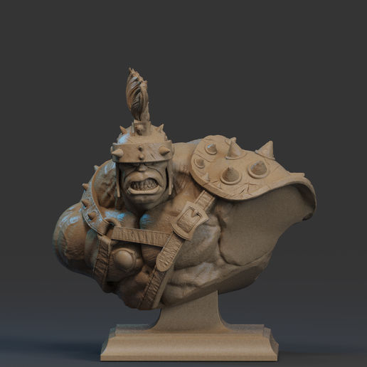 👤 Gladiator Hulk Bust 3D Print・ STL File for 3D printing・Cults