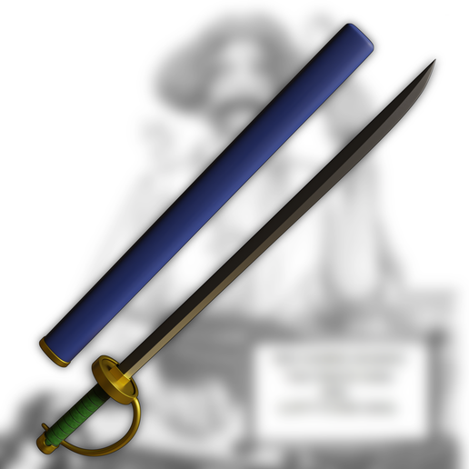 🗡️ One Piece Shanks Gryphon SWORD・ 3D File for 3D printing・Cults