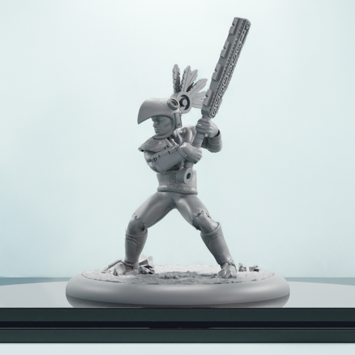 🗿 3 Pack DnD Mini - 35mm Aztec Style Melee Character・Free STL File for ...