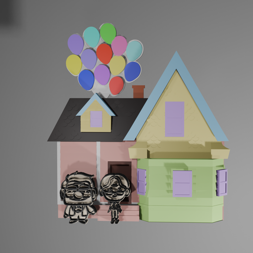 ⬆️ UP HOME KEY RING, KEY HOLDER・ 3D File for 3D printing・Cults