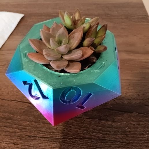 STL file D 20 dice plant pot 🎲 ・Design to download and 3D print・Cults