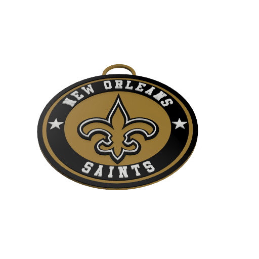 🆕 NEW ORLEANS SAINTS NFL MEDALLION CHAIN・ STL File for 3D printing・Cults