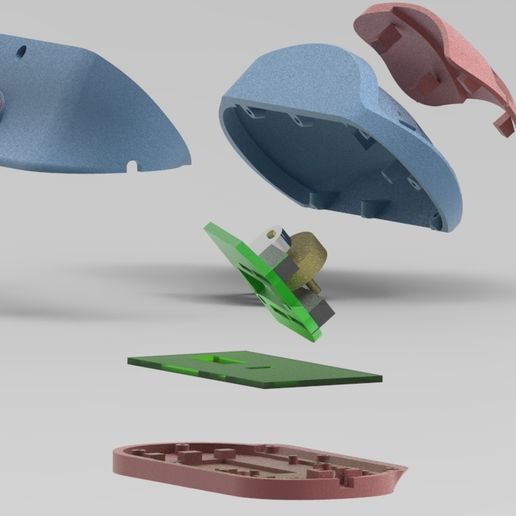 Download STL file mouse Ergonomic Computer Mouse from an ordinary mouse ...