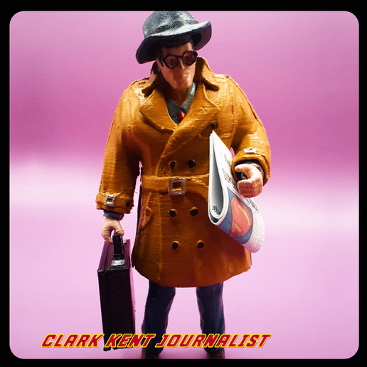 🦸‍♂️ SUPERMAN CLARK KENT JOURNALIST・ STL File for 3D printing・Cults