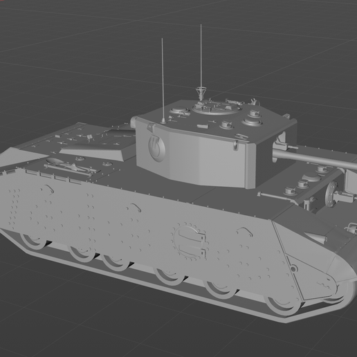 🪖 British A33 "Endeavour" tank 3D model material・ OBJ File for 3D ...