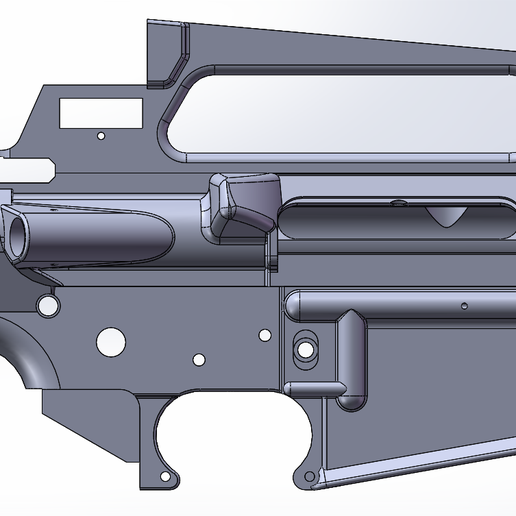 🔫 AR15/M16A2 RECEIVER・Free STEP File for ・Cults