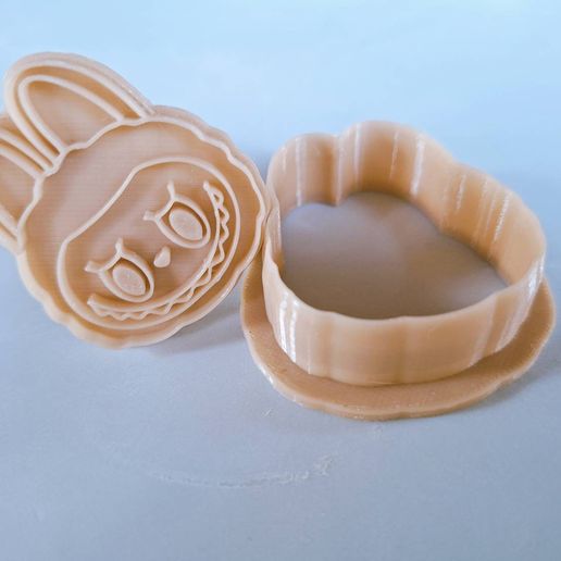 🍪 Labubu Face 3 sizes, 6 pieces・3D Print・Cults